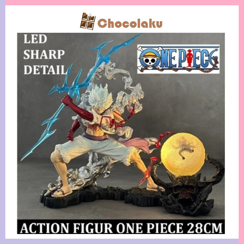 Jual AF001 Action Figure Luffy One Piece Statue Sun Nika Lutfy Gear 5 ...