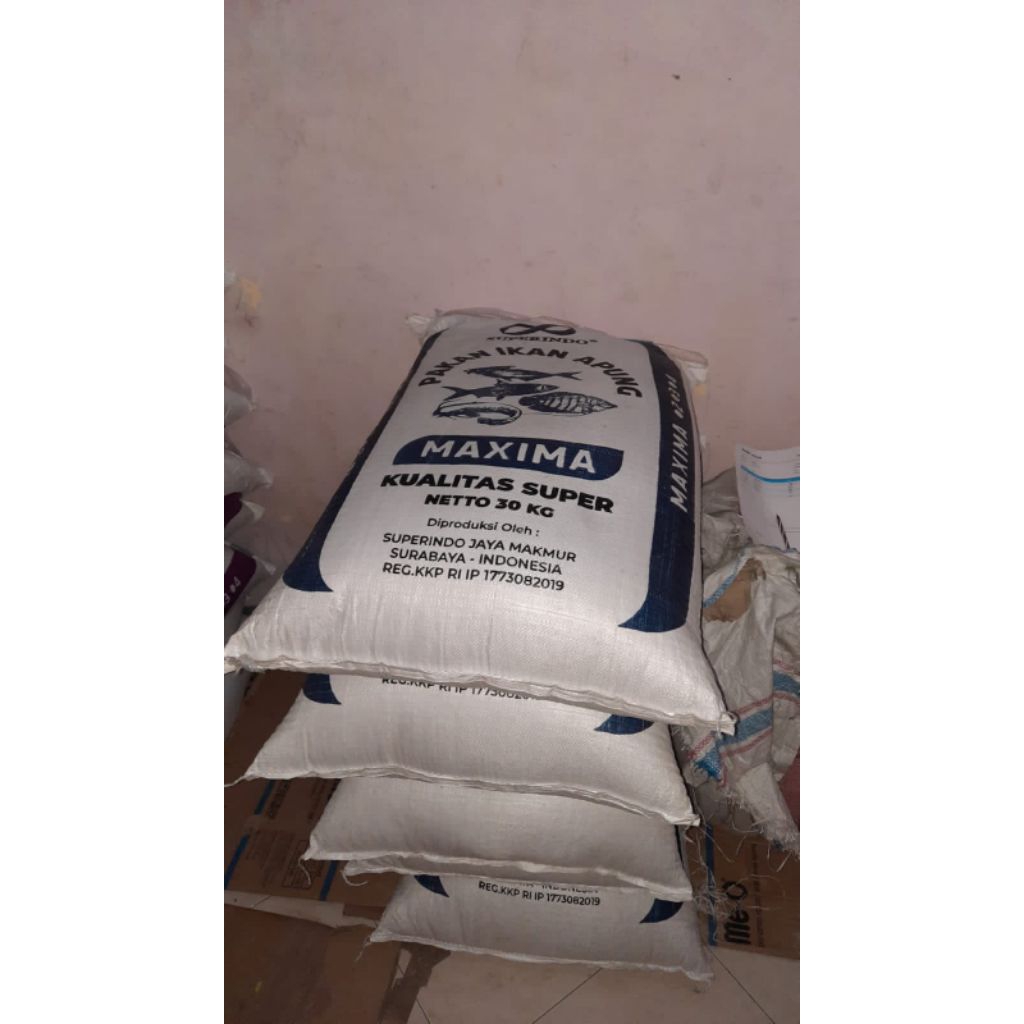 Jual pakan ikan apung maxima -2 -3 protein tinggi ready kemasan 30kg ...