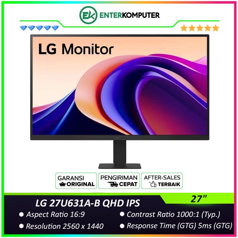 Jual LG 27U631A-B 27" QHD IPS 3-Side Borderless Design 100Hz HDR10 ...