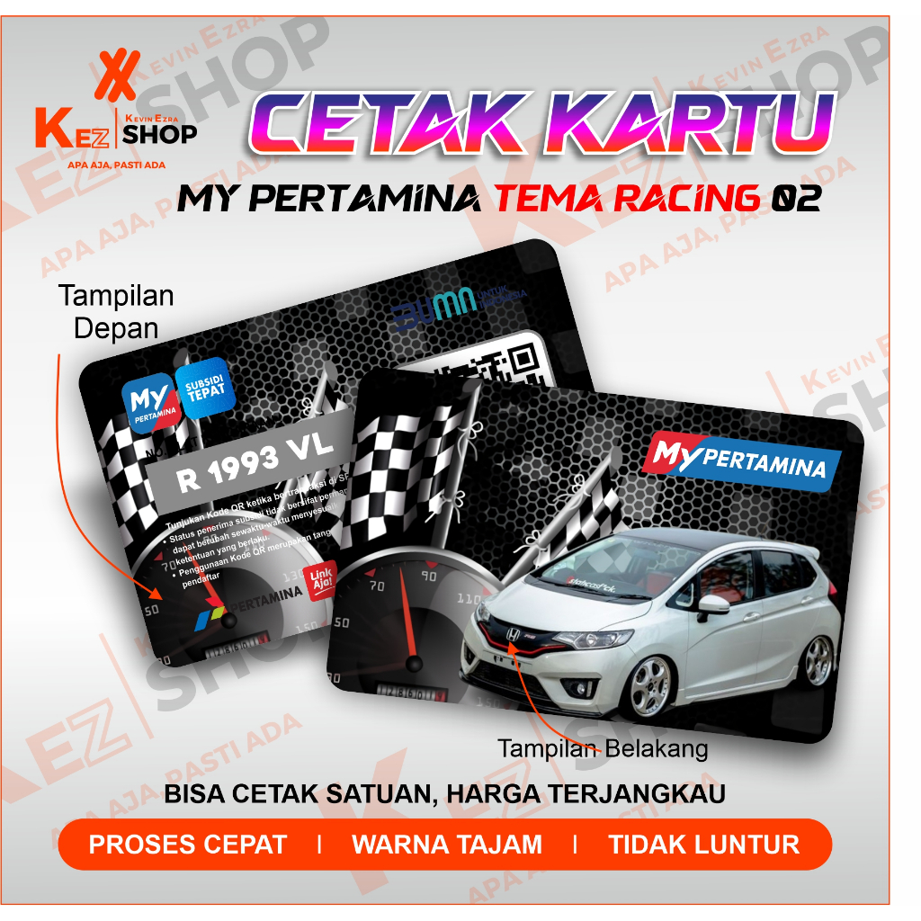 Jual Kartu My Pertamina Bahan PVC Card Tebal Sehari Jadi | Shopee Indonesia