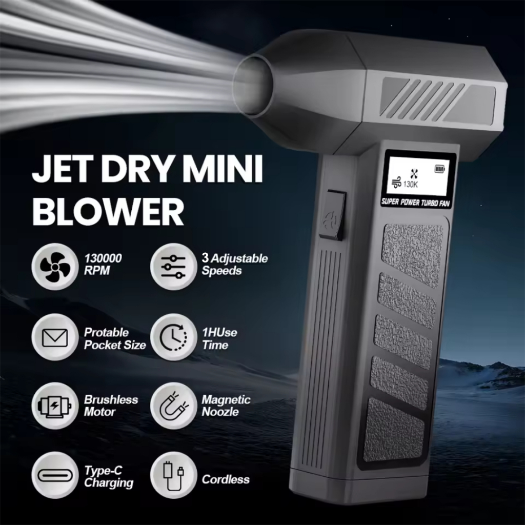 Jual Cordless Mini Air Blower Brushless Digital Turbo Jet Fan Kipas ...