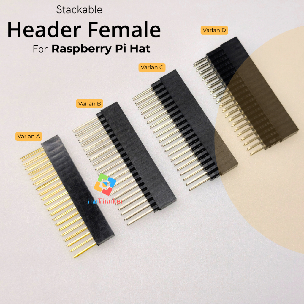 Jual Stackable Header Female Header Gold plated untuk raspberry pi ...