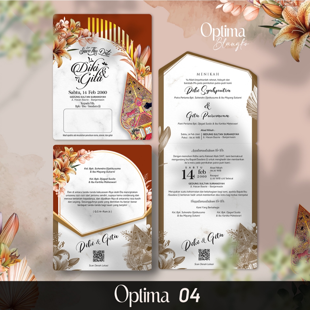 Jual Optima OP 01 - 06 Blangko Undangan | Blangko Undangan Murah ...
