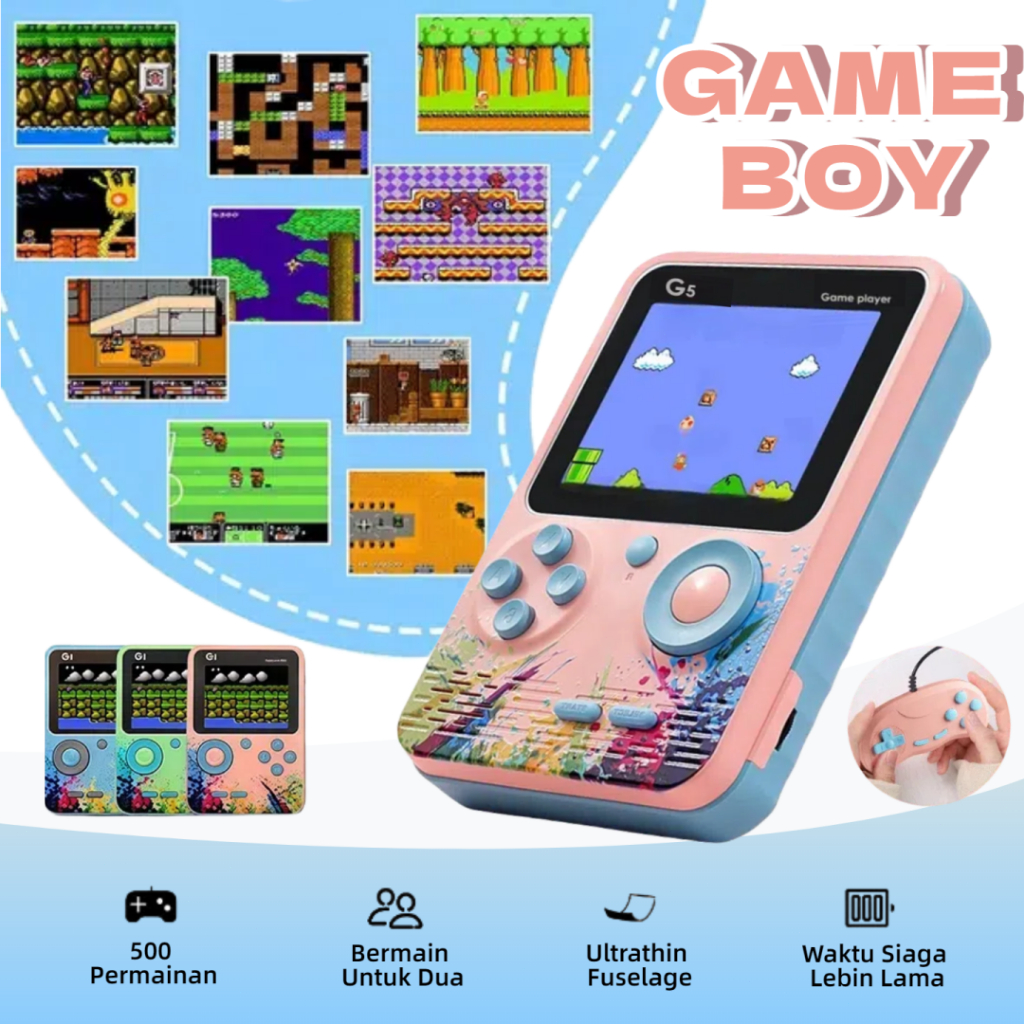 Jual Game Boy G5 Game Player Built-in Classic 500 Dapat Dihubungkan Ke ...