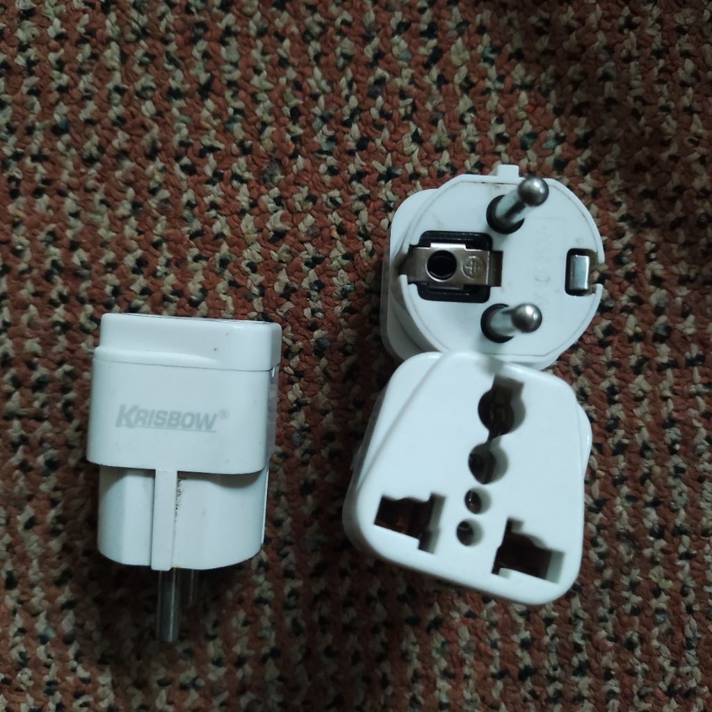 Jual Over Steker 3 Pin ke 2 Pin Krisbow Bekas | Shopee Indonesia