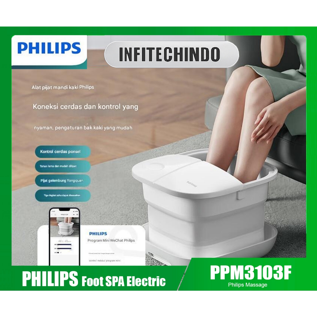 Jual PHILIPS Foot SPA Elektrik PPM3103F Foot Massager PPM3103F Alat ...
