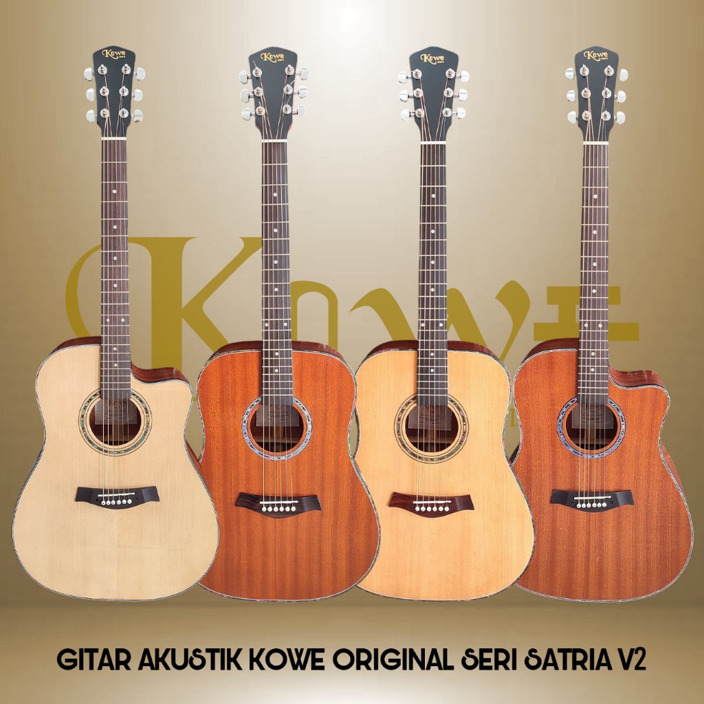 Jual Gitar Akustik Elektrik Original Merk Kowe Seri SATRIA V2 | Shopee ...