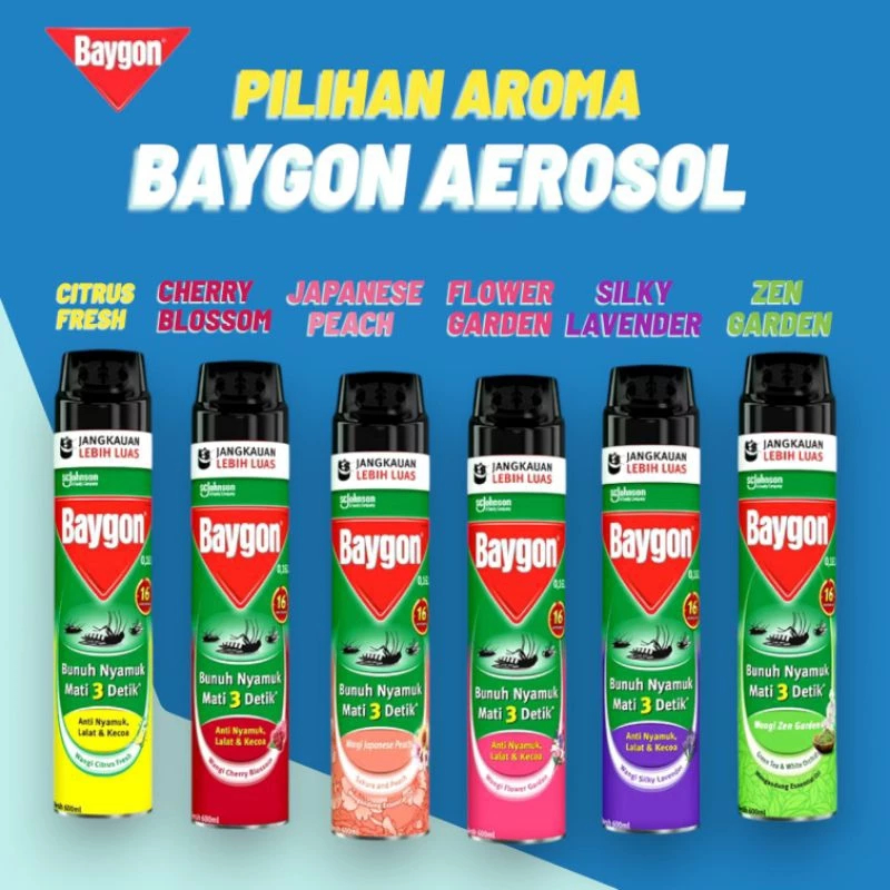 Jual Baygon Semprot Aerosol Pestisida Anti Nyamuk Pembasmi Serangga ...