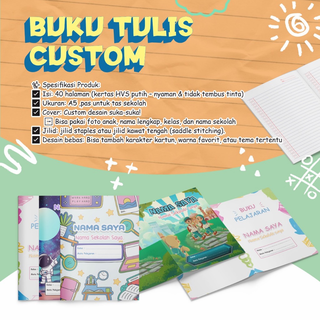 Jual Buku Tulis Custom | Shopee Indonesia