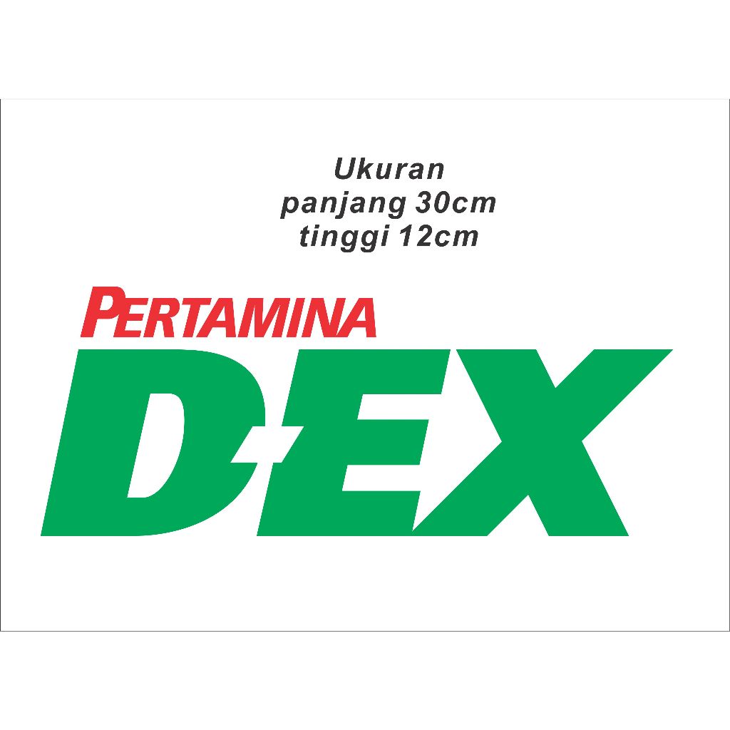 Jual Stiker Pertamina Dex | Sticker Cutting Logo Pertamina DEX Motor ...
