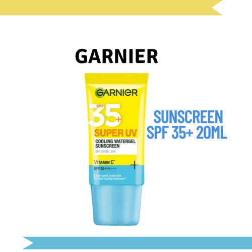 Jual GARNIER Super UV Cooling Watergel Sunscreen SPF 35 PA++++ 20ml ...