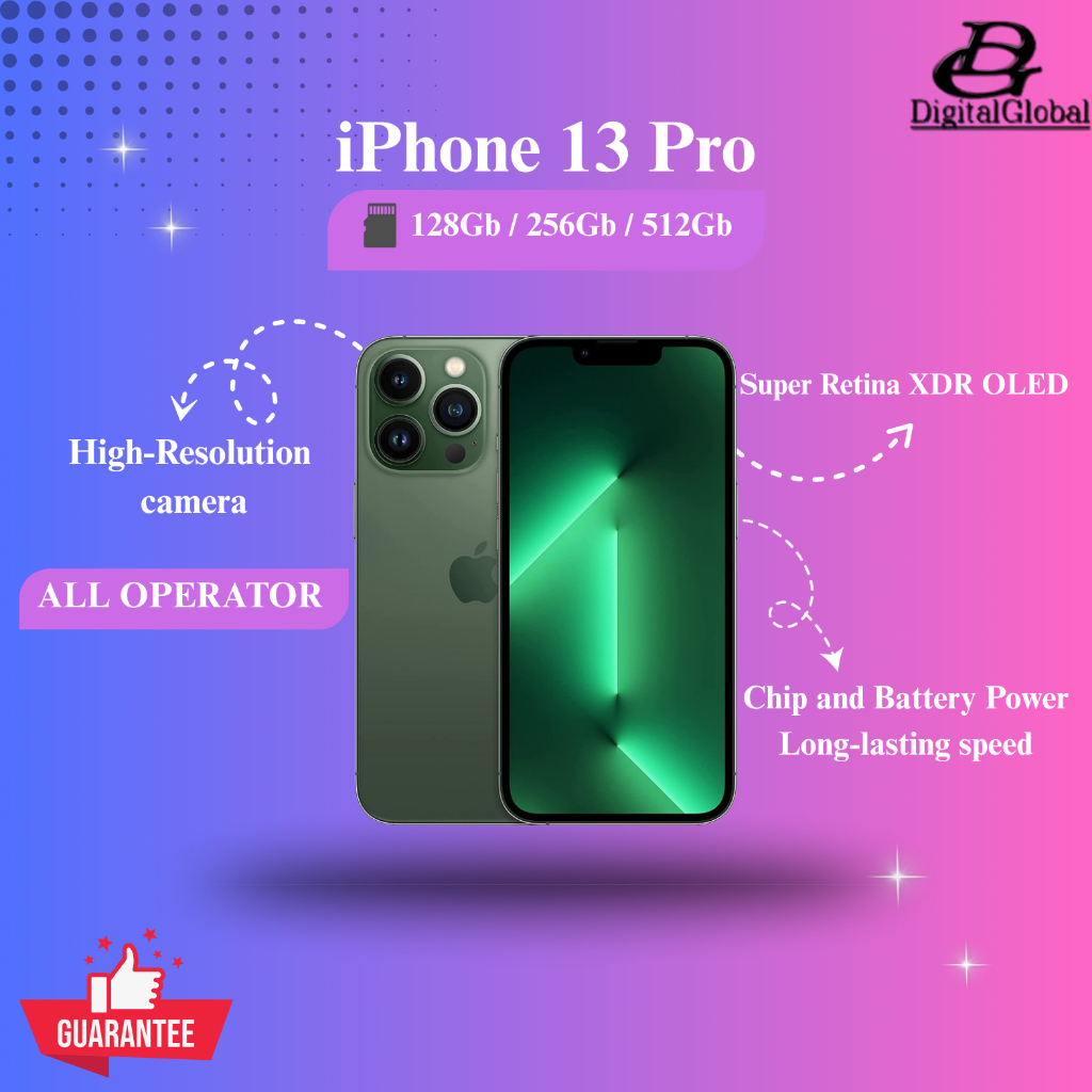 Jual iP 13 Pro Second Original 128GB/256GB/512GB 100% Mulus Fullset Like New Bergaransi | Shopee ...
