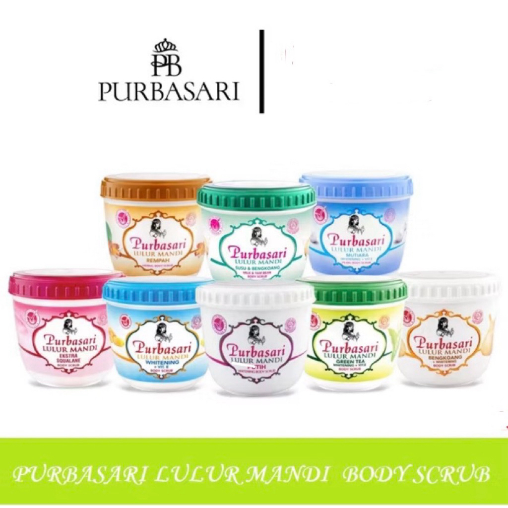 Jual Lulur Mandi Purbasari Body Scrub Greantea Bengkoang 235 Gr ...