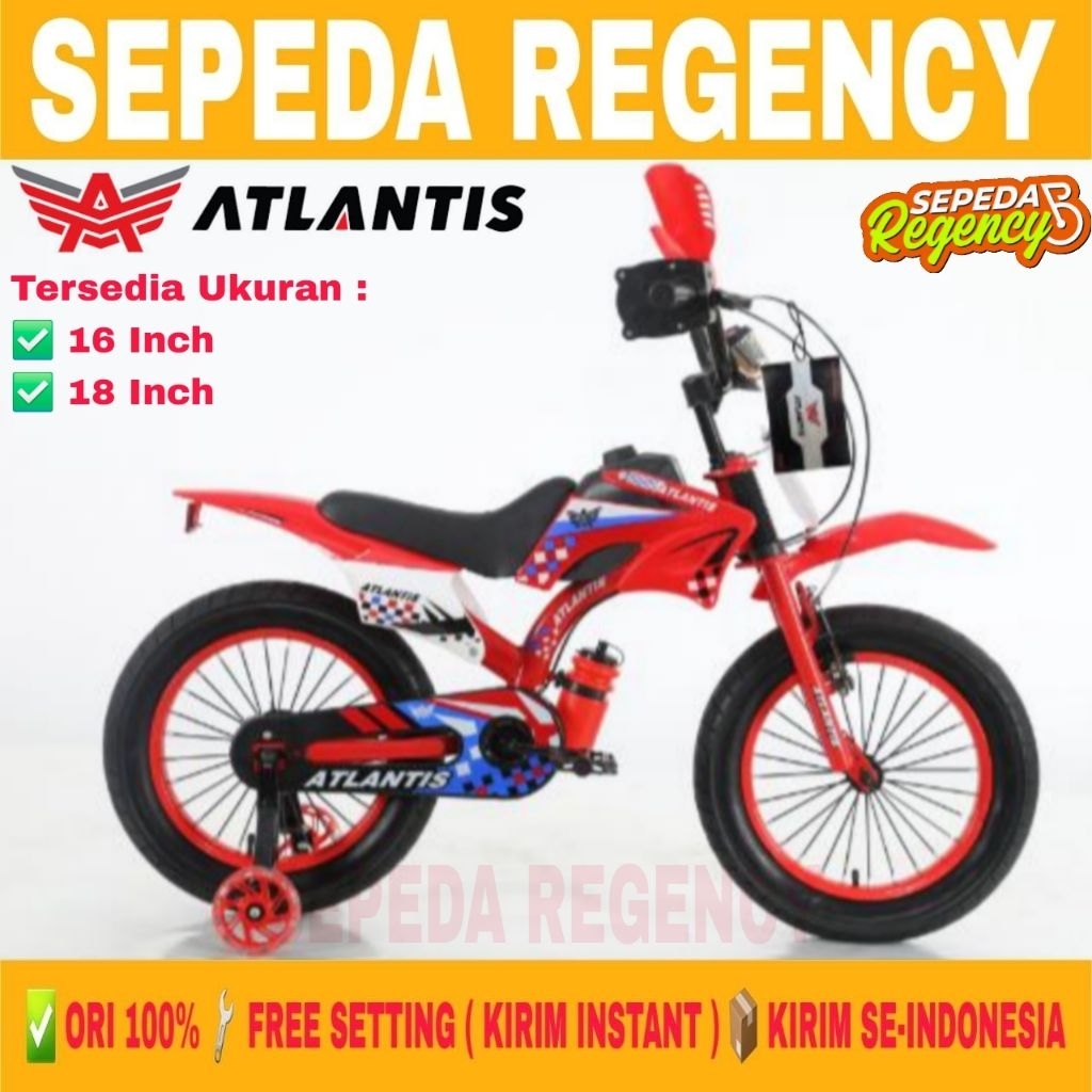 Jual Sepeda Anak Laki BMX ATLANTIS 88 MC Model Motor Cross Motor Trail ...