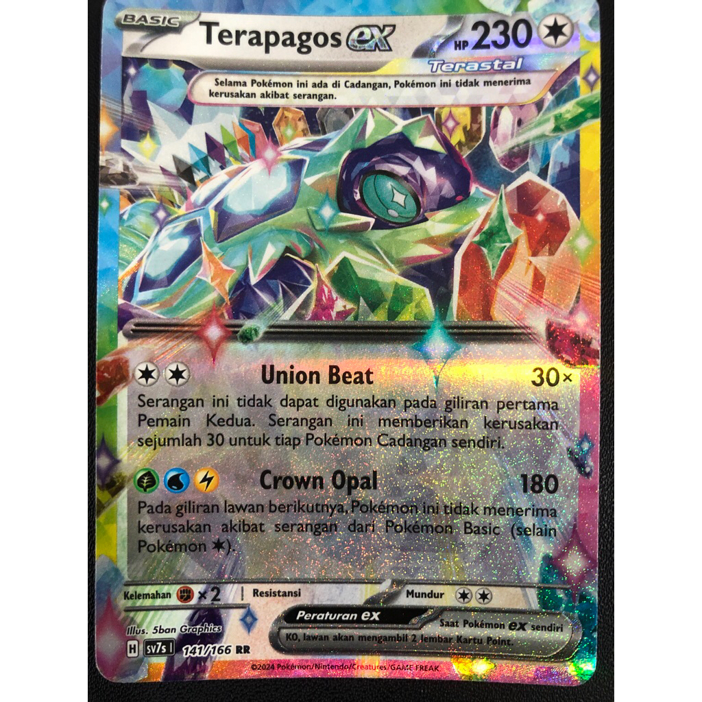 Jual Pokemon TCG Indonesia Sv7s Terapagos ex 141/166 RR | Shopee Indonesia