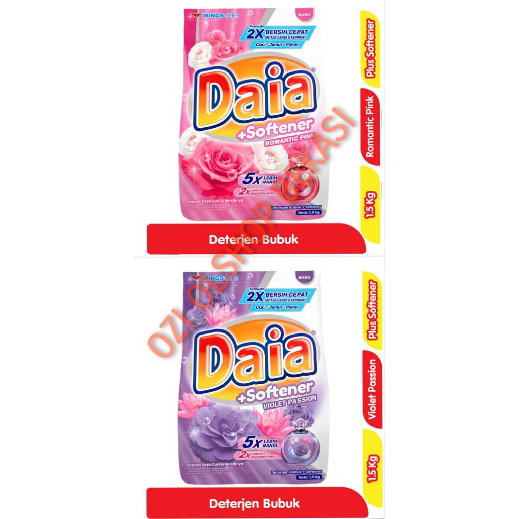 Jual daia softergent 1,5 kg all variant | Shopee Indonesia
