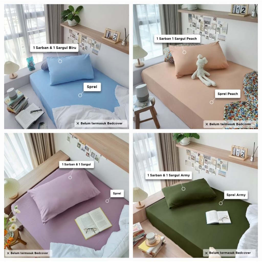 Jual SPREI SAJA - Sprei Polos Tinggi 20CM Microtex | Shopee Indonesia