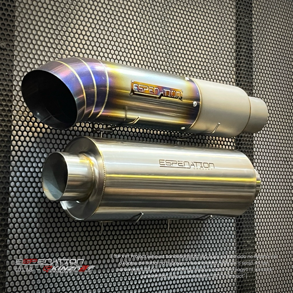 Jual Tailpipe blue titanium & Resonator espenation Pajero,Fortuner ...