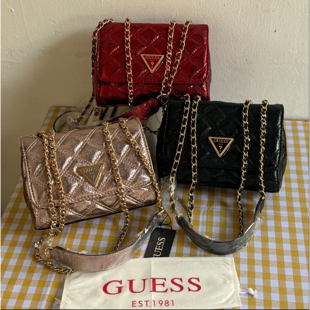 Jual GUESS High-quality Bag 2025 Guessss Home New Chain Flip Bag ...
