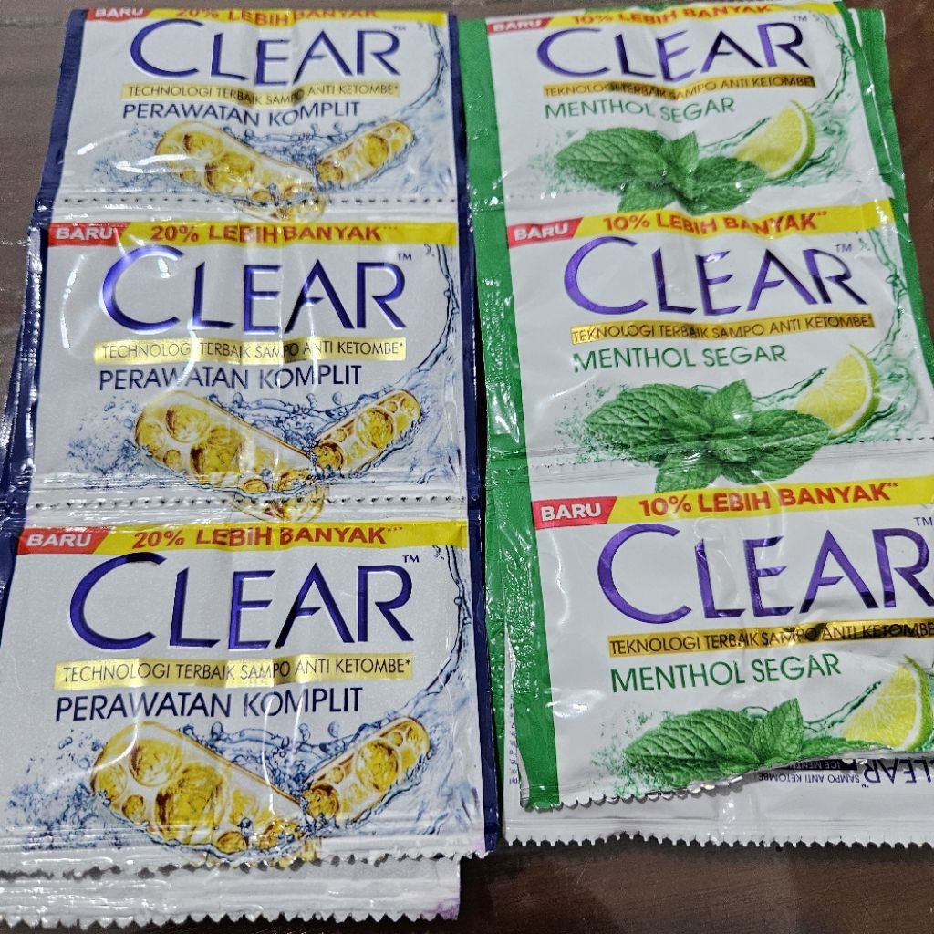 Jual Shampo CLEAR Sachet isi 12 Sachet | Shopee Indonesia
