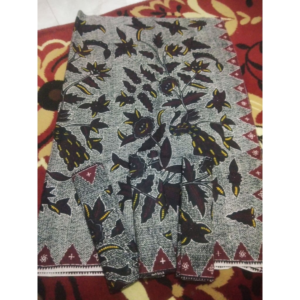 Jual (Katun) Kain Batik Panjang Salem Brebes Daun Pete / Giribig ...