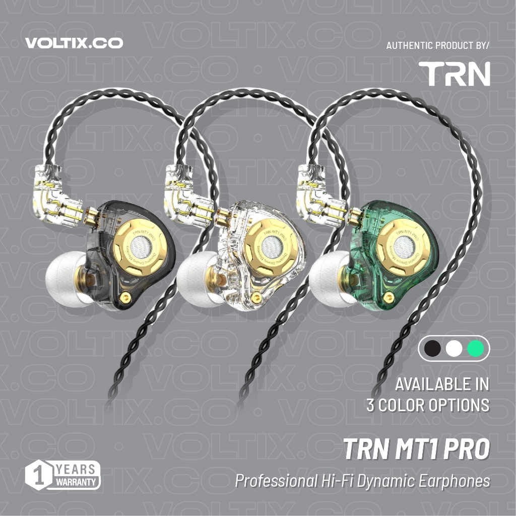 Jual TRN MT1 Pro 10mm Driver In Ear Monitor Earphone Detachable Cable ...