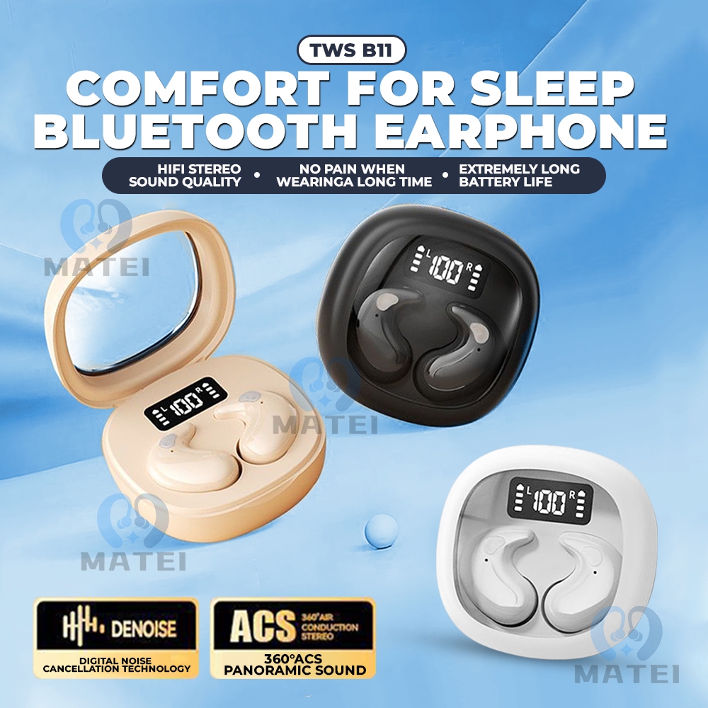 Jual Matei COD Headset Bluetooth TWS B11 Wireless Earphones Bluetooth 5 ...