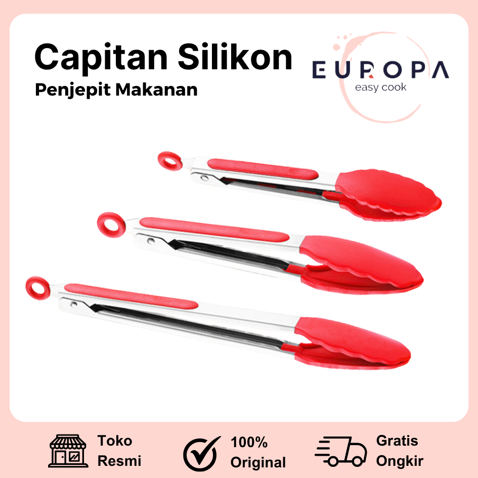 Jual Penjepit Capitan Jepit Makanan Kue Gorengan Panggangan Grill BBQ ...