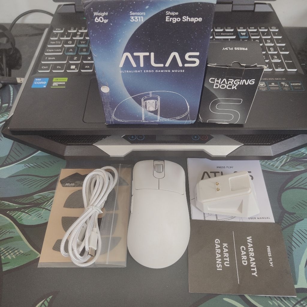 Jual Press Play Atlas Trimode with Charging Dock Docking Gaming Mouse ...