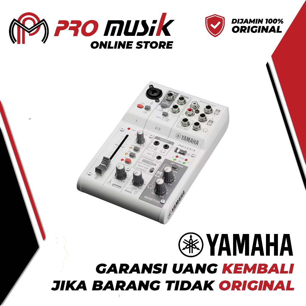 Jual Yamaha AG03MK2 AG03MKII AG03 AG 03 MK2 MKII AG03MKii 3-Channel Live Streaming Loopback ...