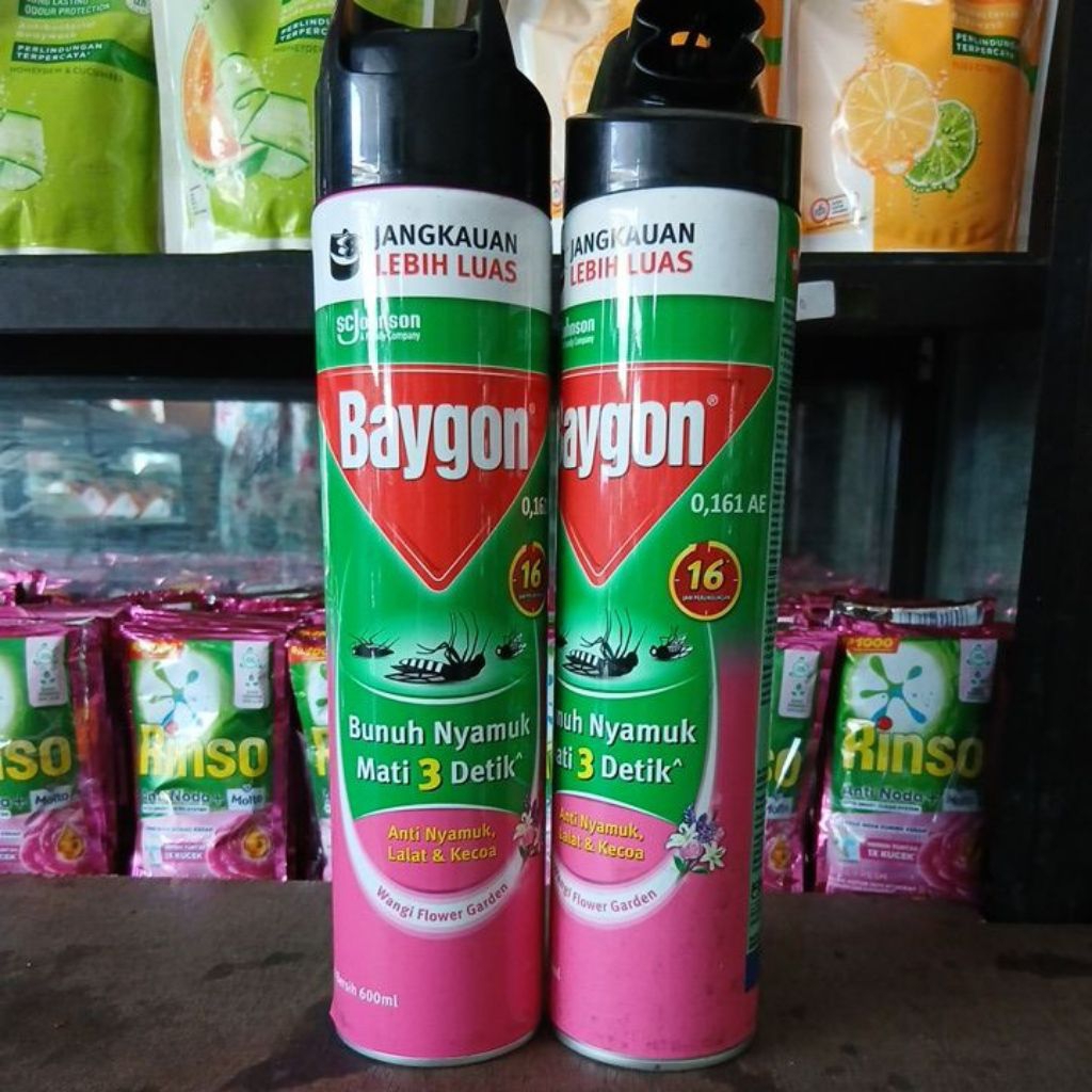 Jual BAYGON PEMBASMI NYAMUK SERANGGA 600ml | Shopee Indonesia