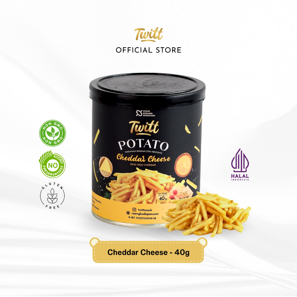 Jual Twitt Snack - Potato Cheddar Cheese Stick Kentang 40g | Shopee ...