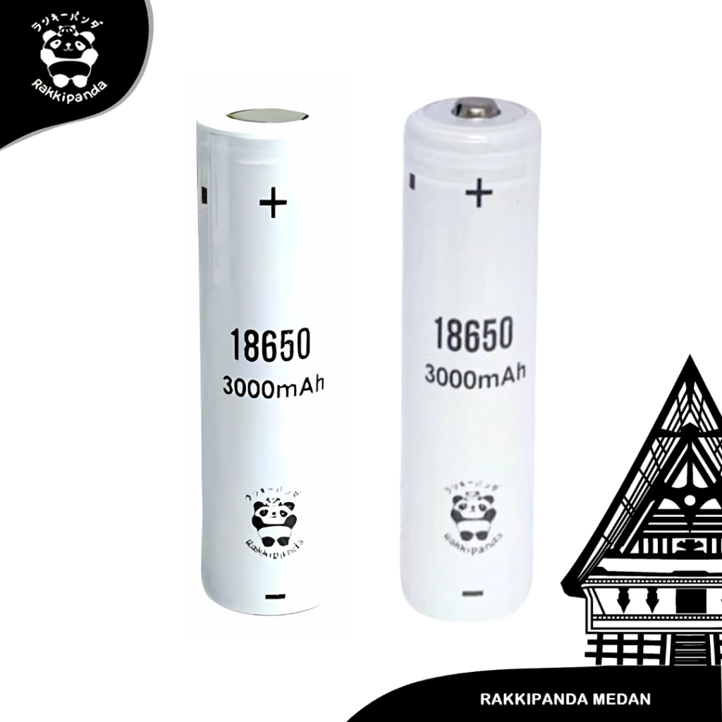 Jual RakkiPanda Baterai Cas 18650 Flat Top & Button Top 3000mAh ...