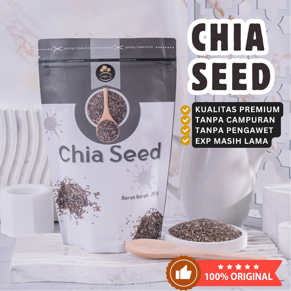Jual Chia seed organic Grade A Premium quality cia seed biji chia ...