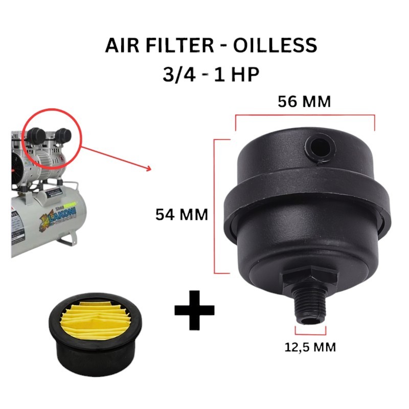 Jual Filter Kompresor Angin Portable Oilless 3/4 Hp Dan 1 Hp Bahan ...