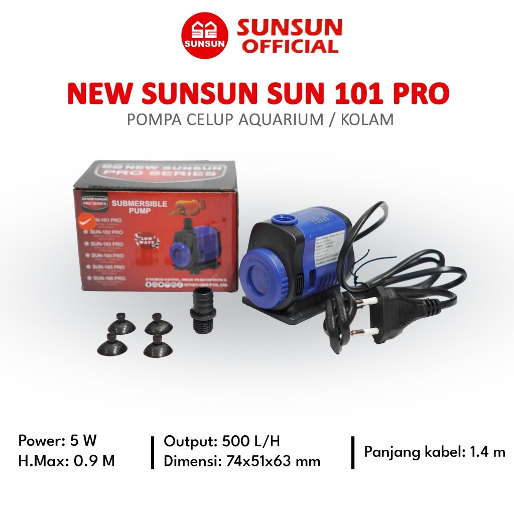 Jual NEW SUNSUN 101/102/103 PRO Pompa Air Celup Kolam | Shopee Indonesia