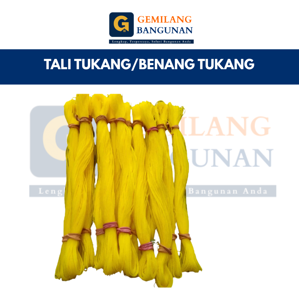 Jual Tali Tukang / Benang Tukang Kuning Diameter 1 MM dan 1.5 MM ...