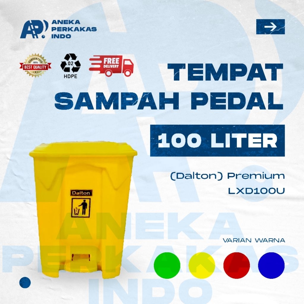 Jual Tempat Sampah Pedal 100 Liter (Dalton) Premium LXD100U | Shopee Indonesia