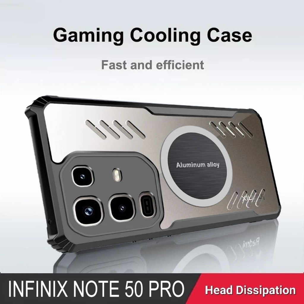 Jual Casing INFINIX NOTE 50 PRO Magnetic Casing Double Air Flow Cooling ...