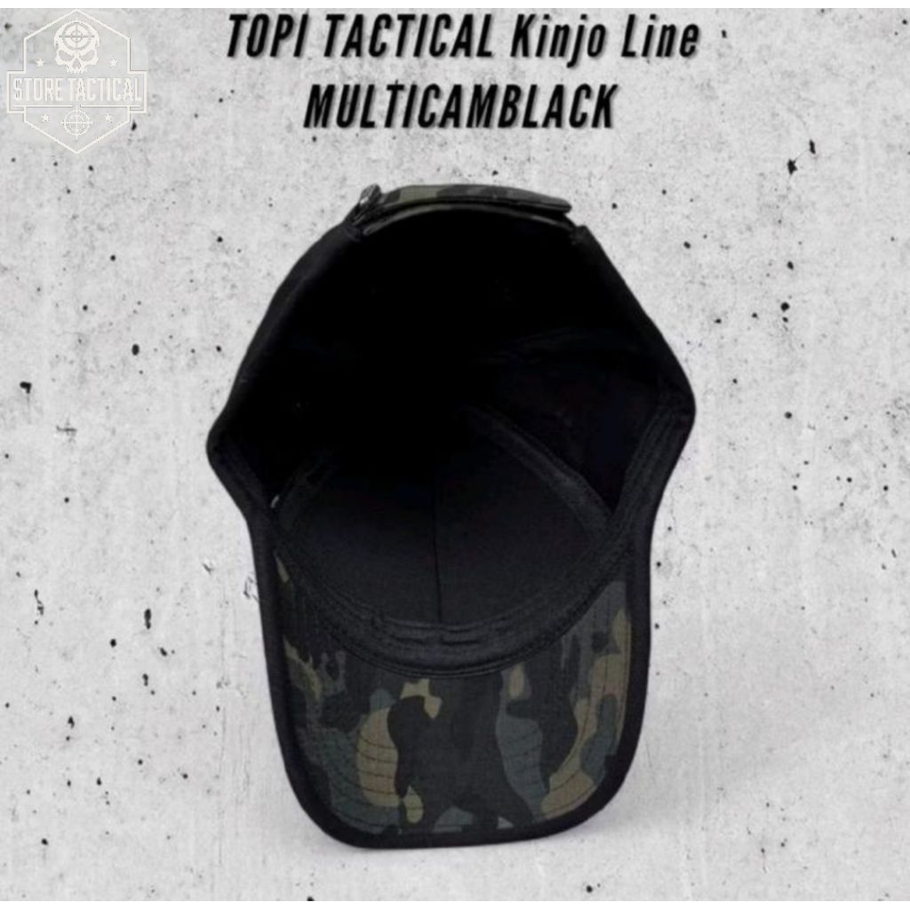Jual Topi Tactical Kinjo Line Multicamblack / Bisbol cap Tactical Linjo ...