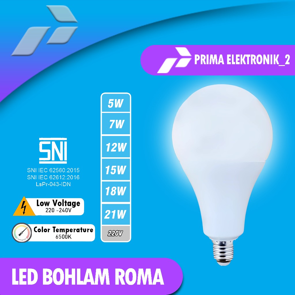 Jual Bohlam Lampu LED Warna Putih Super Terang Premium Wodi / Bohlam ...