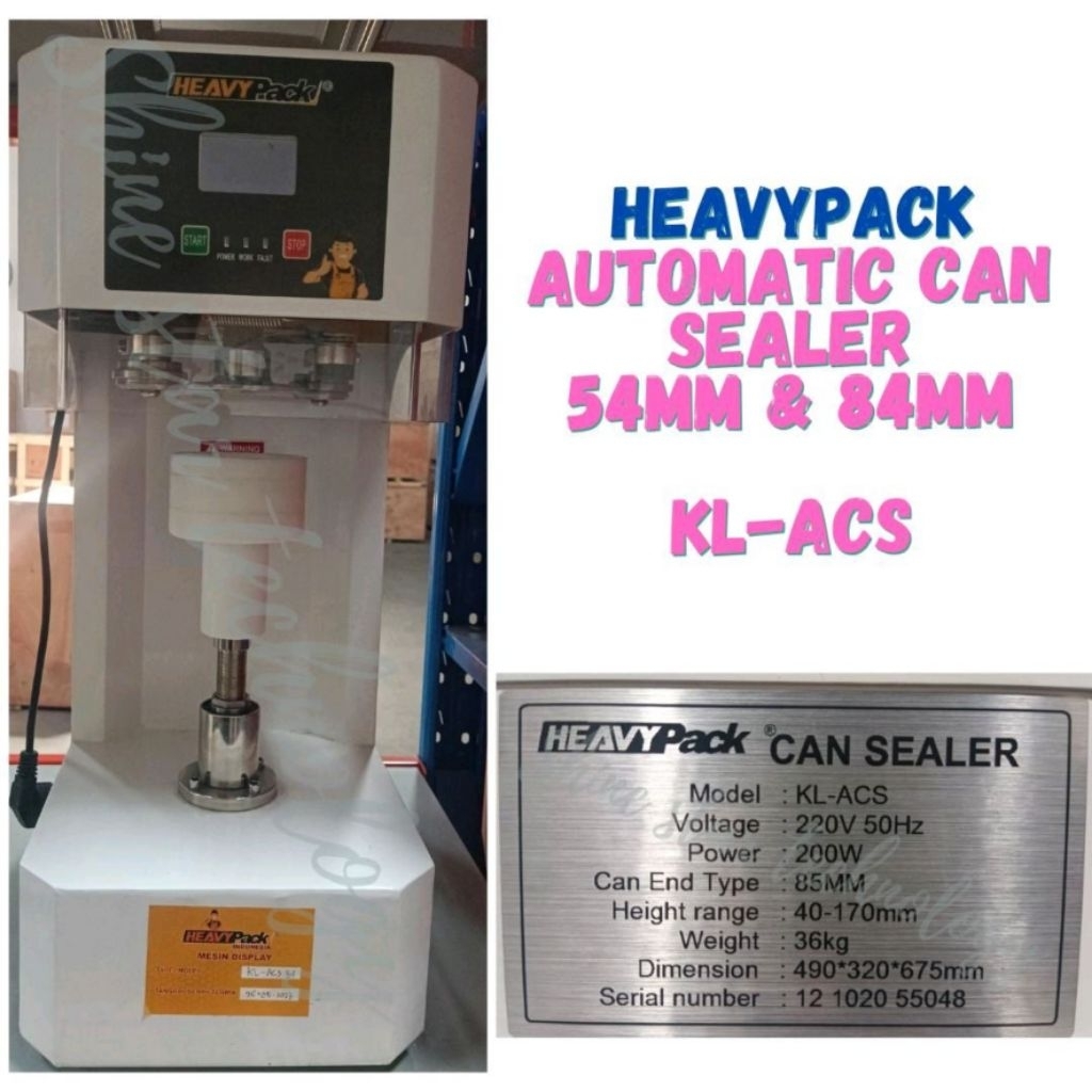 Jual Heavypack Automatic Can Sealer Machine KL-ACS54 & KL-ACS84 Mesin Penutup Botol Kaleng ...