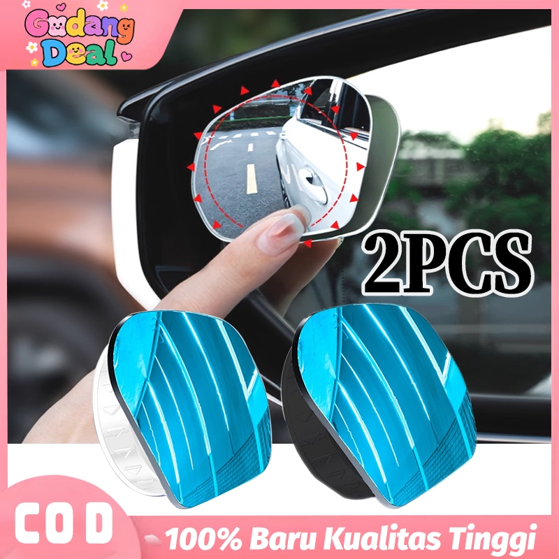 Jual 2pcs Spion Blind Spot Mobil Kaca Cembung Universal Adjustable Wide ...