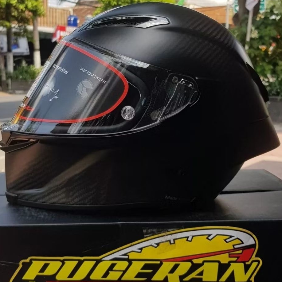 Jual HELM AGV PISTA GPRR MONO MATTE CARBON ORIGINAL | Shopee Indonesia
