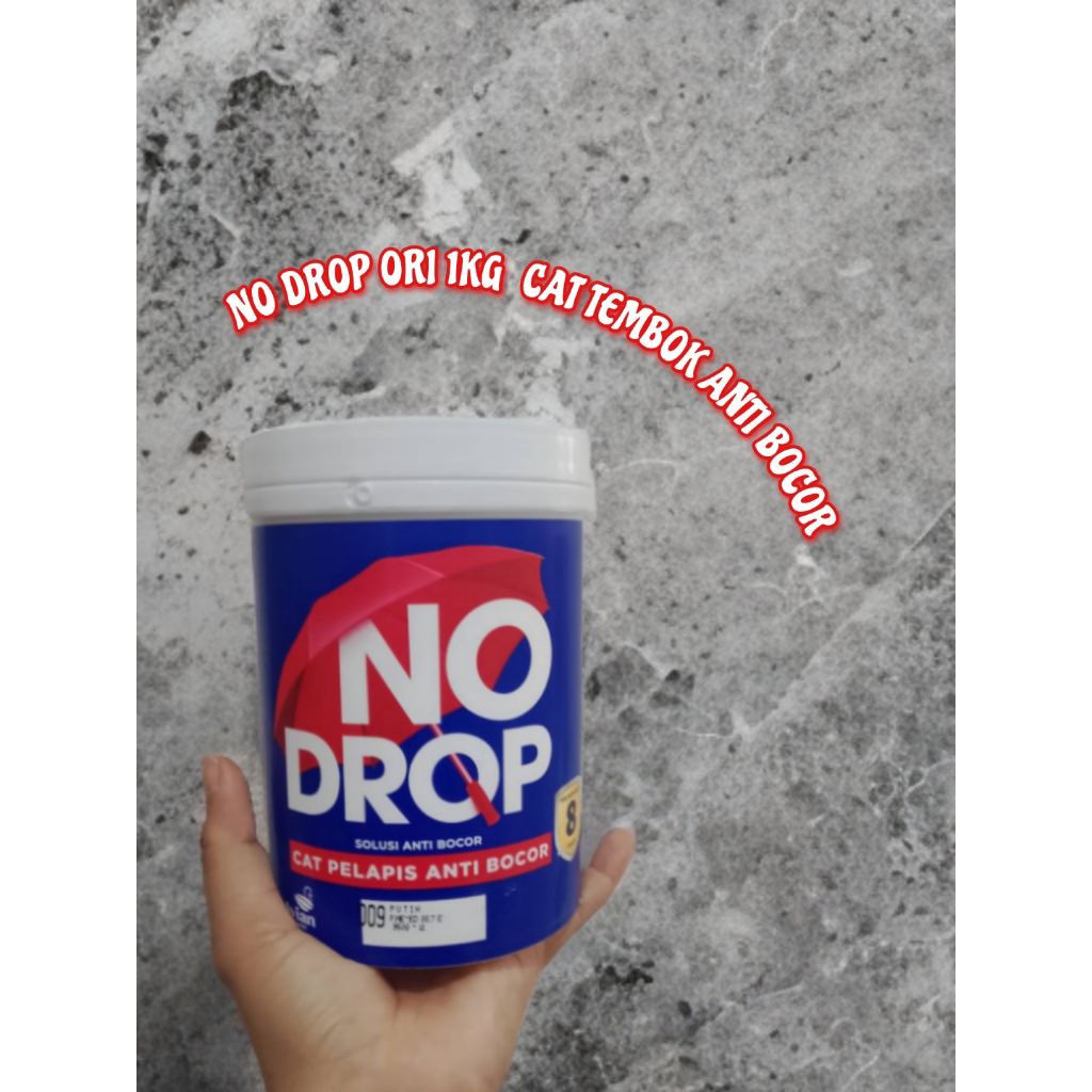 Jual TERMURAH No Drop 1 Kg Cat Tembok Pelapis Anti Bocor Cat Tembok | Shopee Indonesia