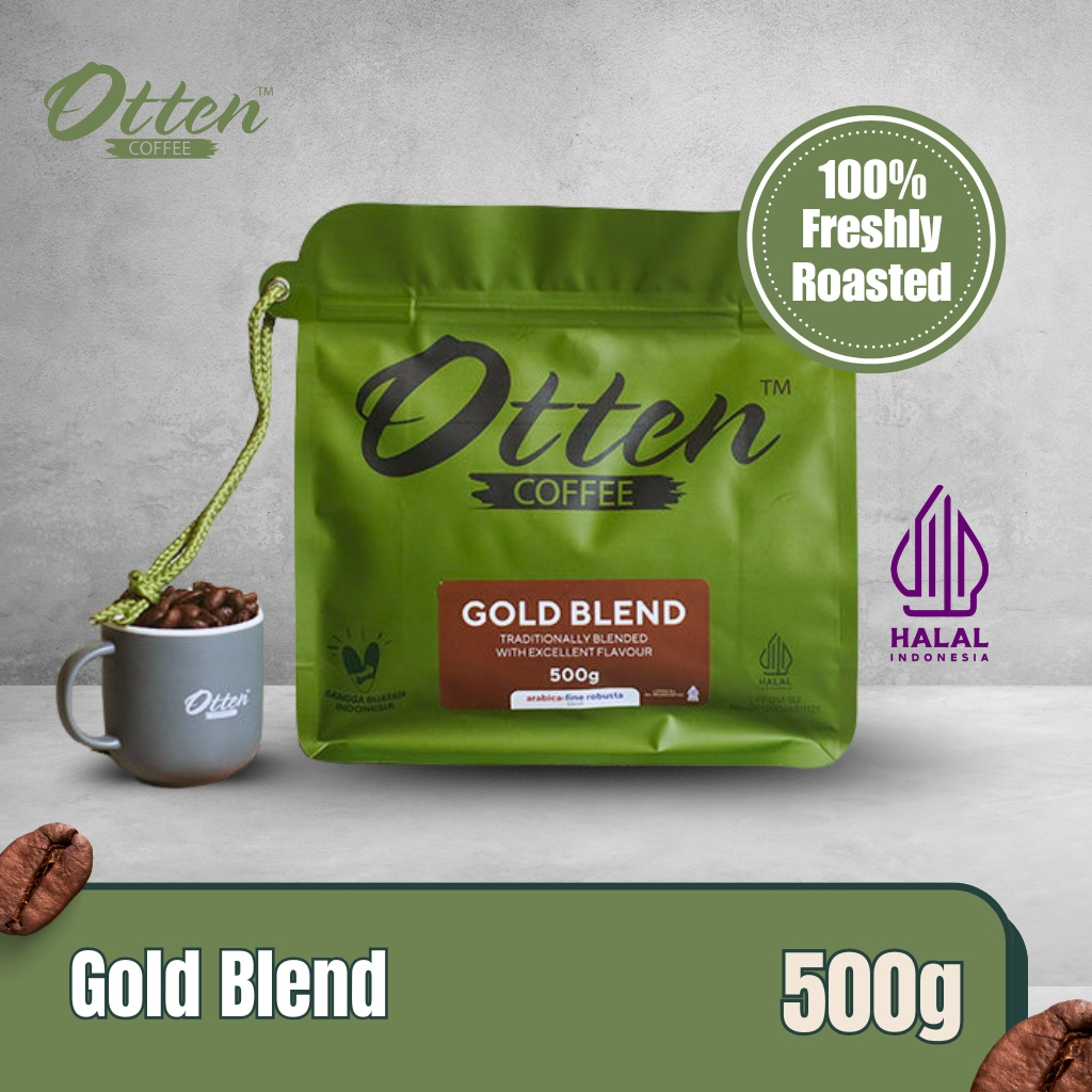 Jual Kopi Gold Blend - 500gr - Commercial Blend - Biji / Bubuk Otten ...