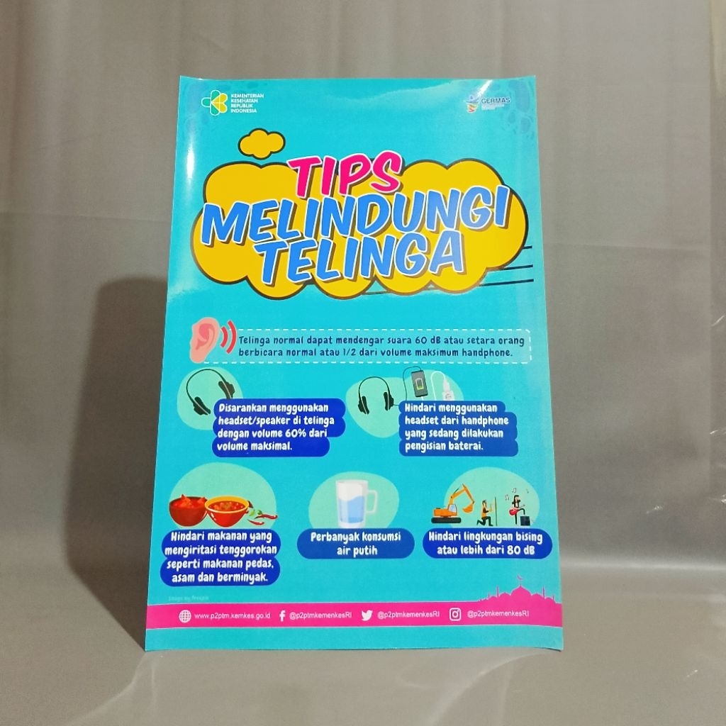 Jual Poster Tips Melindungi Telinga - Poster Edukasi Melindungi Telinga ...