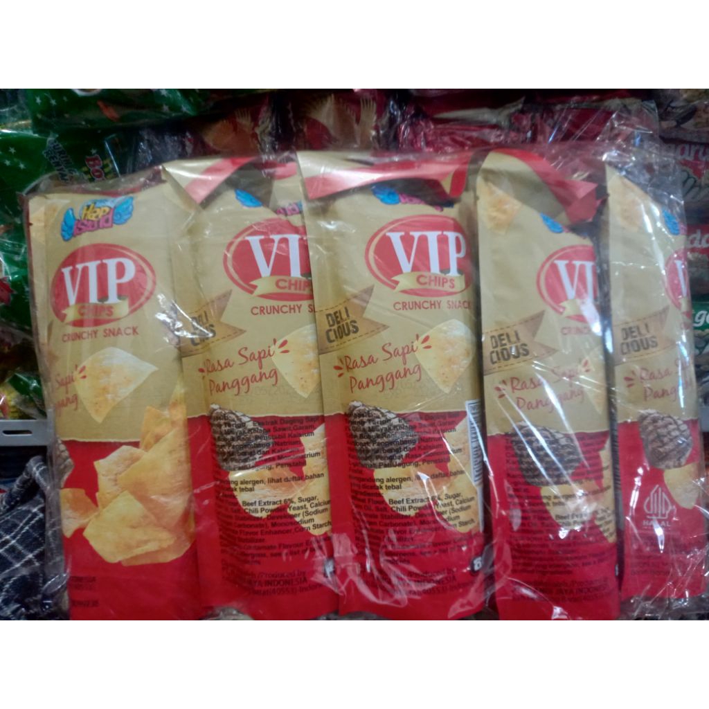 Jual VIP Makanan Ringan Rasa Sapi panggang 10Pcs | Shopee Indonesia