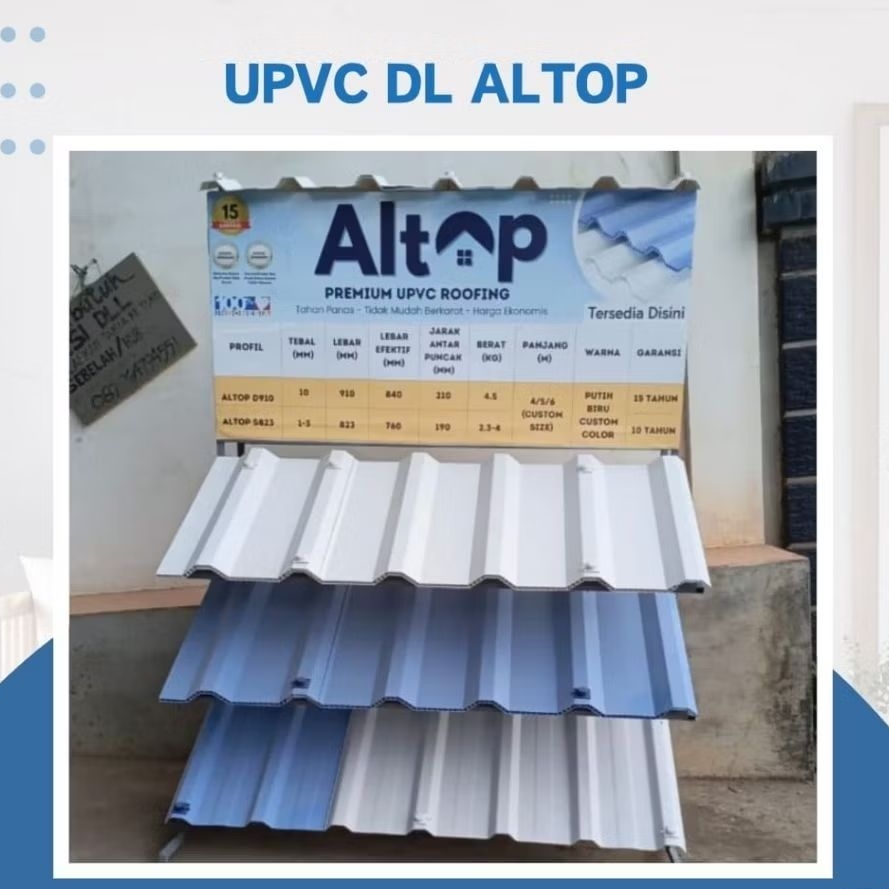 Jual Atap UPVC ALTOP double layer D910 | Shopee Indonesia