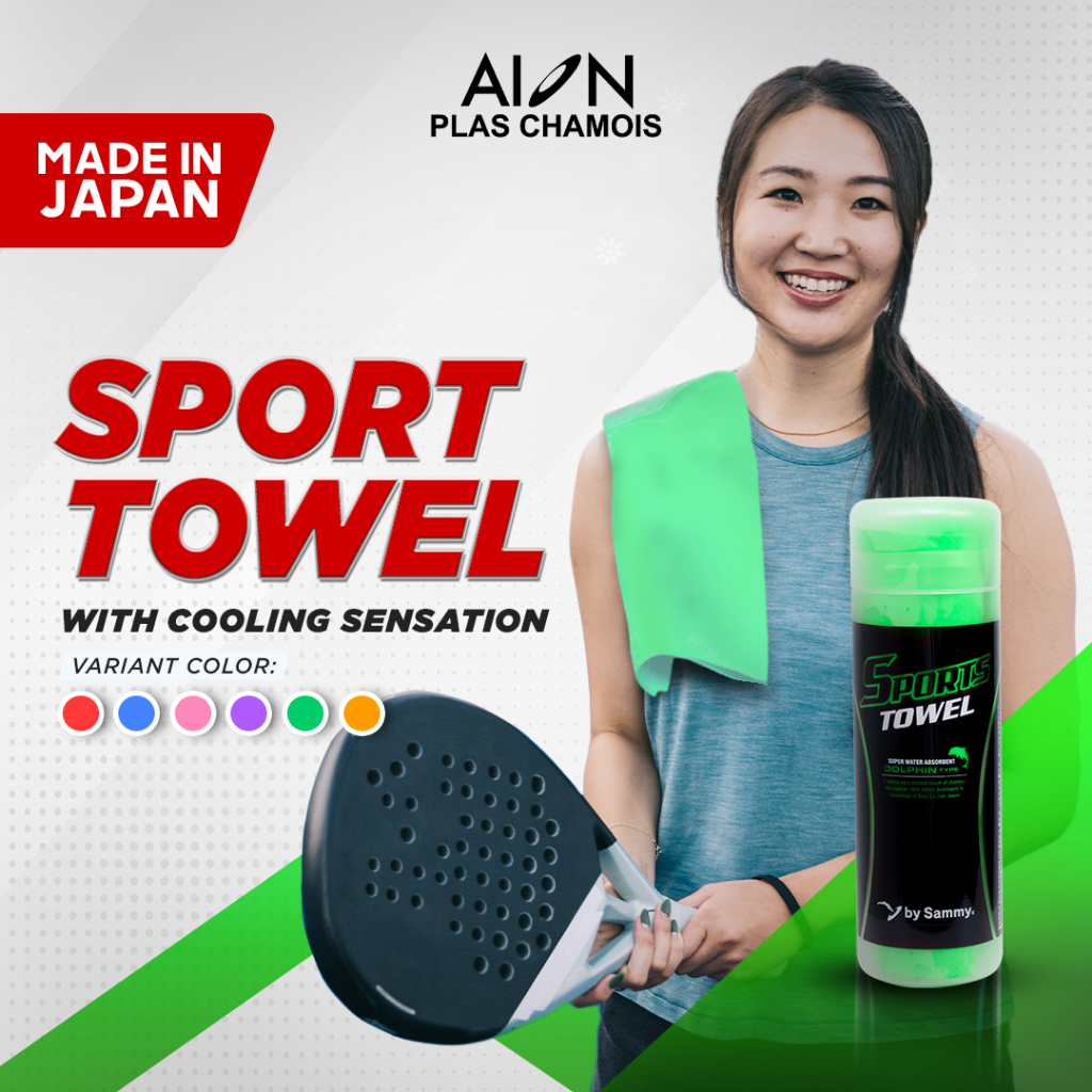 Jual AION KANEBO Sport Cooling Towel / Handuk Olahraga Sensasi Dingin ...